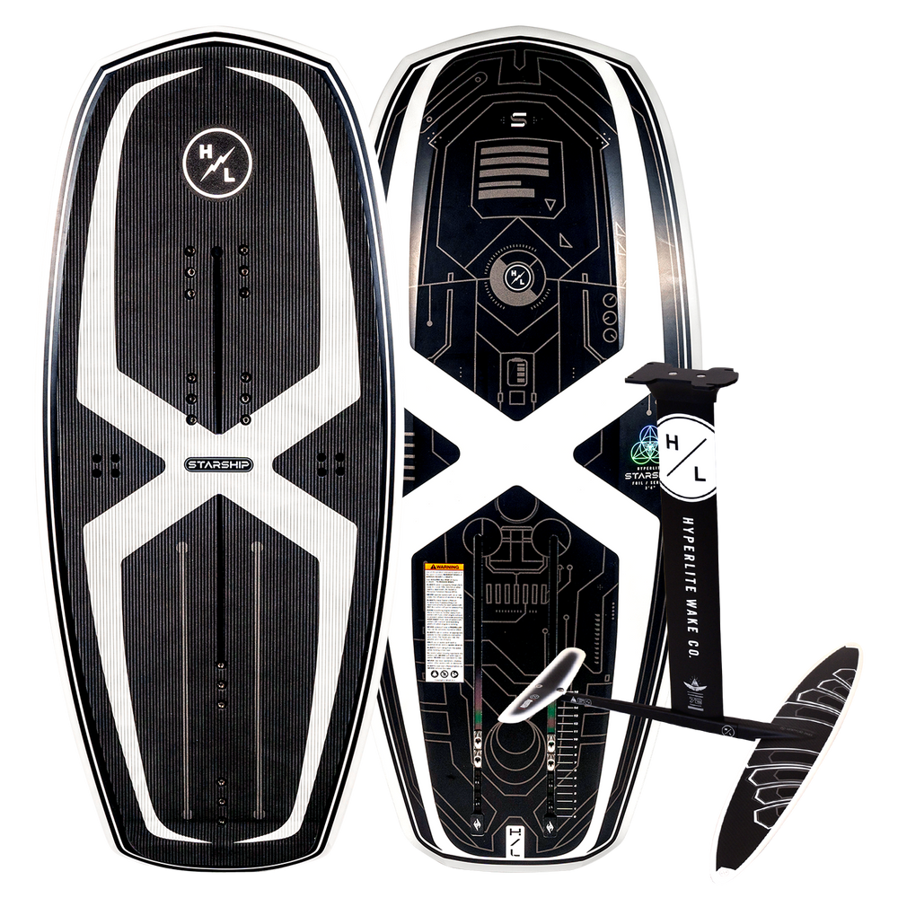 HYPERLITE Wakefoil | Starship w/Raptor | New Foil Board & Wing Design